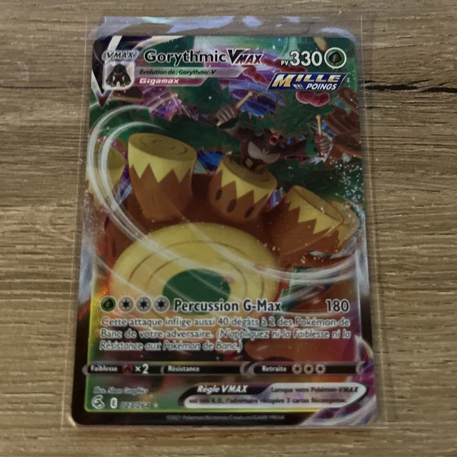 CARTE POKÉMON GORYTHMIC Vmax 023/264 FULL ART EB8 Poing de Fusion Neuve ...