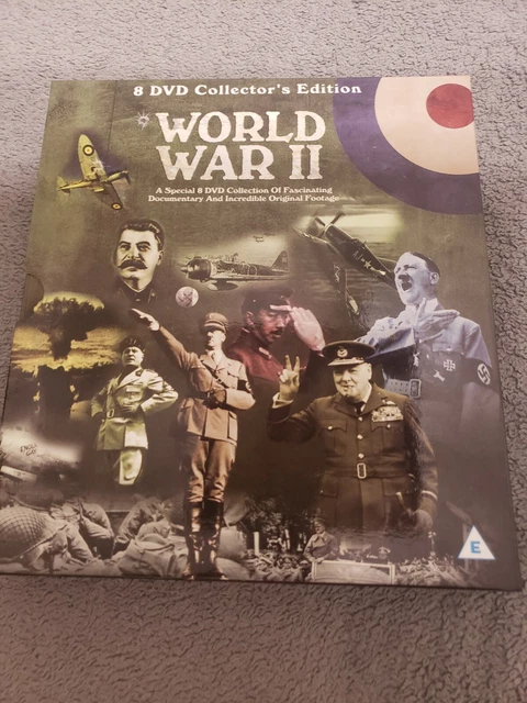 WORLD WAR II dvd 8 Disc box set collector's edition NTSC color mode:B&W ...