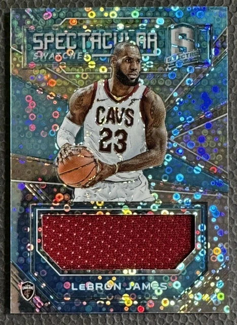 MAILLOT PORTÉ JEU LEBRON JAMES 2017-18 Spectra Spectacular Swatches /49 ...