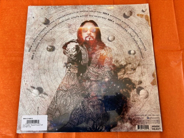 ACE FREHLEY OF KISS "Space Invader" ORANGE & BLACK COLORED Vinyl 2 LP ...