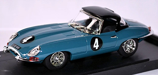 JAGUAR E-TYPE SPIDER Hard Top Oulton Park 1961 #4 Blue 1:43 £24.74 ...