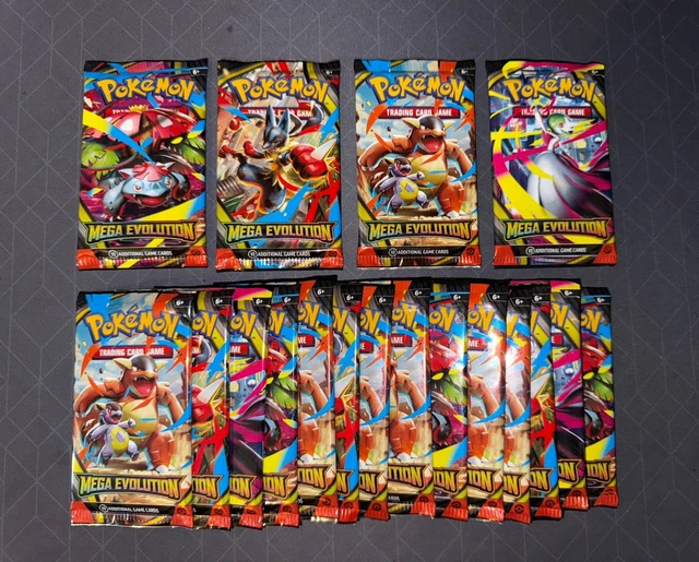 POKÉMON TCG MEGA Evolution Booster Pack x 5 New and Sealed | Fast ...