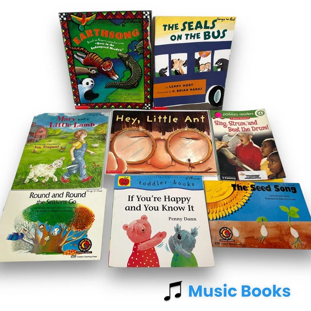 ELEMENTARY MUSIC EDUCATOR Childrens Book Bundle Lot of EIGHT Sing to ...
