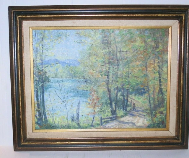 ARTHUR B WILDER (1857-1945) Original Oil on Board 12 x 16 Vermont ...
