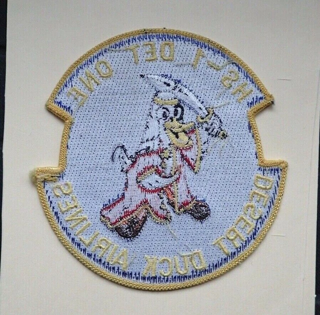 VINTAGE US NAVY - HS-1 DET ONE DESERT DUCK AIRLINES PATCH $56.95 ...