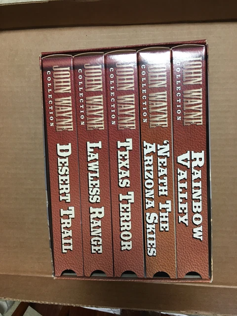 VINTAGE JOHN WAYNE Collection Set of 5 VHS Movies and 3 more incl. True ...