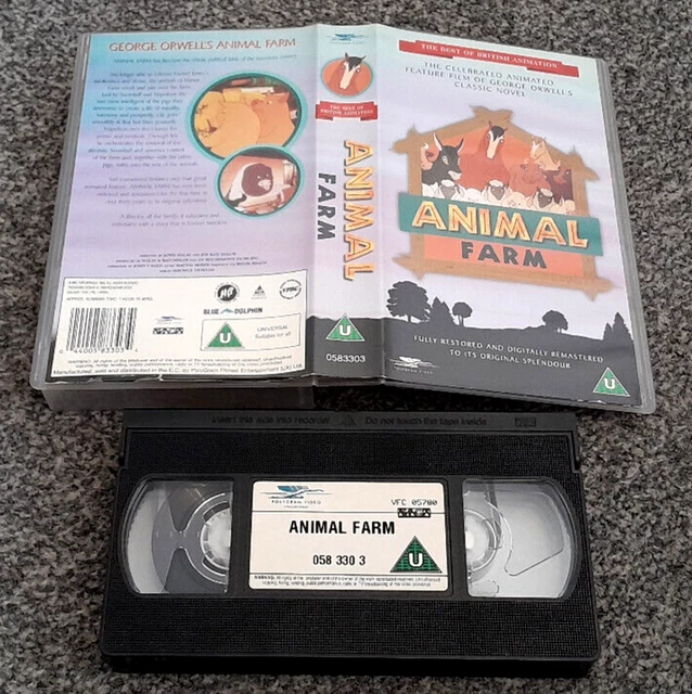 ANIMAL FARM GEORGE Orwell's Classic Novel Pal Vhs Video Kids Children £ ...