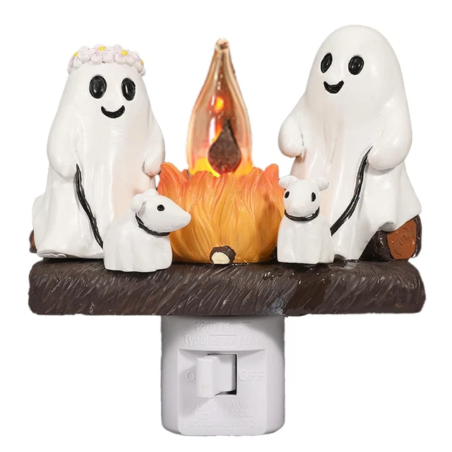 CAMPFIRE GHOST NIGHT Light Flickering Halloween Christmas Lamp £21.95 ...