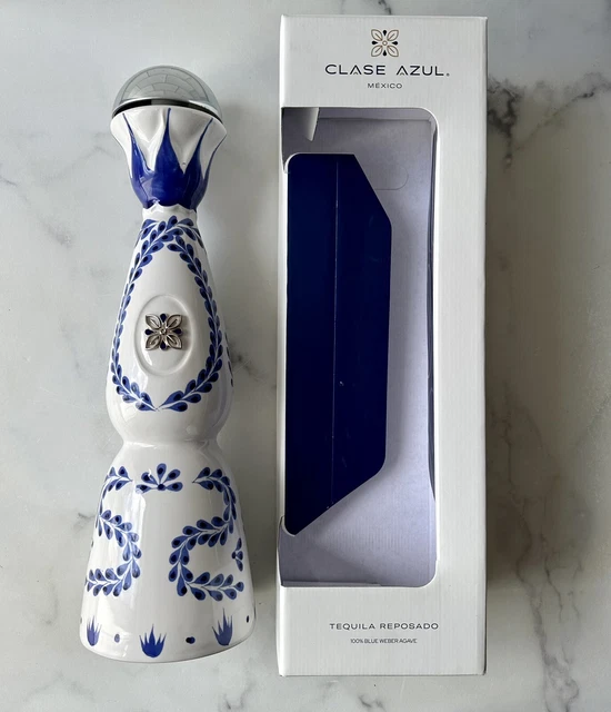 CLASE AZUL REPOSADO Hand Painted Empty Tequila Bottle 750ml Box Used ...