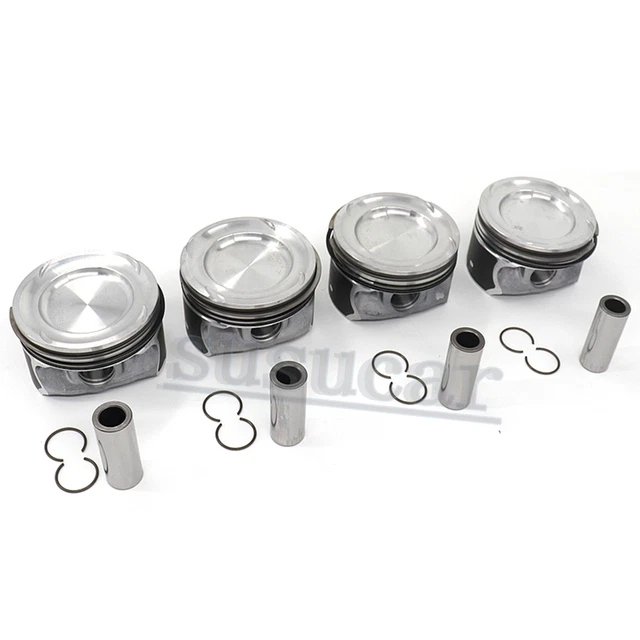 MAHLE 4X PISTONS Rings Set Φ83mm STD 2740302417 For Mercedes-Benz M274 ...
