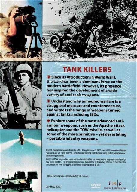 WEAPONS OF WAR - Tank Killers DVD + BOOK 43 WORLD WAR TWO WWII BRAND ...