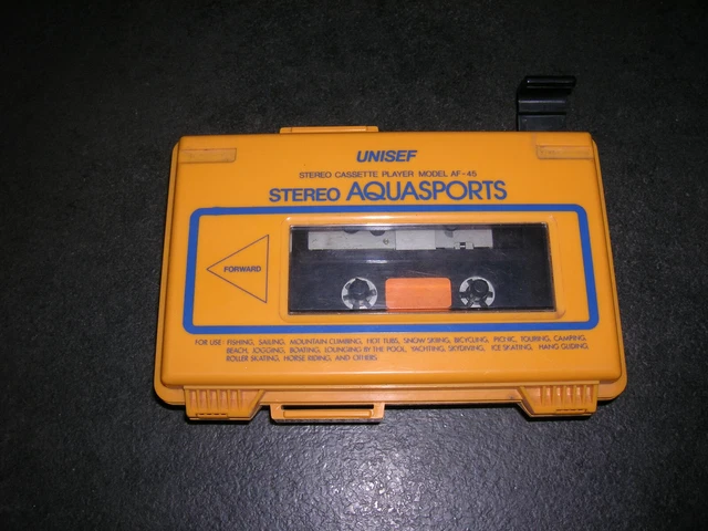 WALKMAN BALADEUR K7 cassette unisef stereo aquasports waterproof ...
