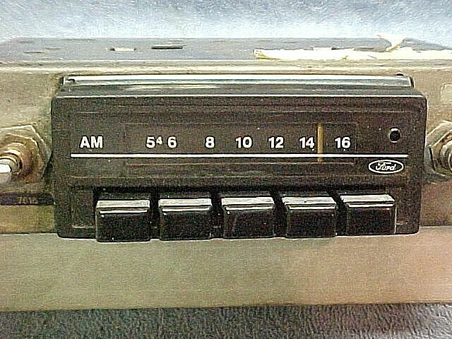 LATE 1970'S EARLY 1980's Ford Push Button AM Radio £15.75 - PicClick UK