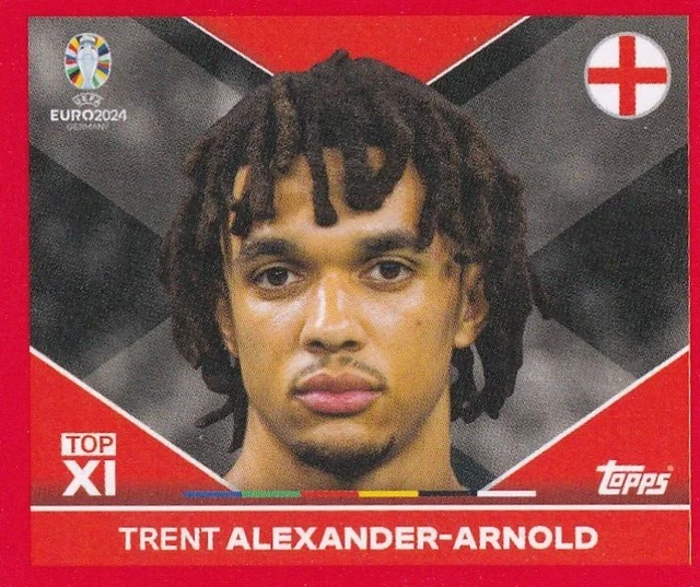 TOPPS UEFA EURO 2024 Sticker Swiss Edition NARROW TOP 2 Trent Alexander ...