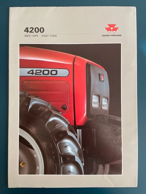 MASSEY FERGUSON MF Prospekt Traktor 4200 von 1997 EUR 2,00 - PicClick DE