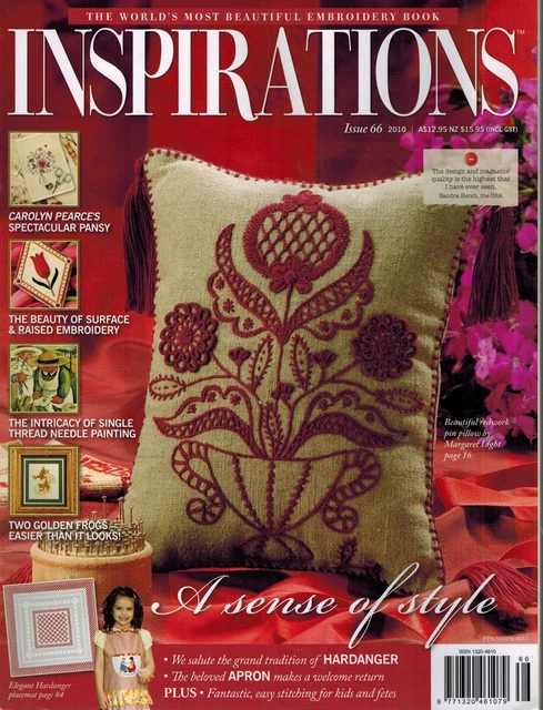 INSPIRATIONS WORLDS MOST Beautiful Embroidery Book Issue 66 2010 Single Issue £16.68 - PicClick UK