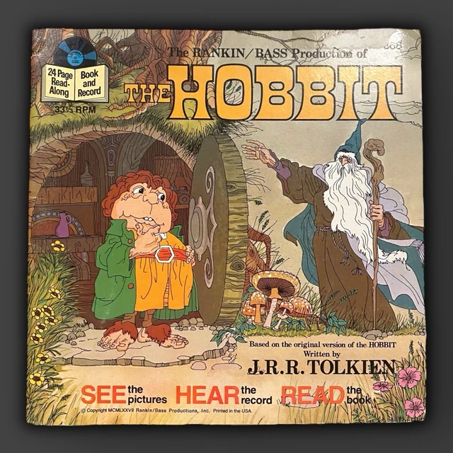 THE HOBBIT BOOK and Record See Hear Read J.R.R. Tolkien $19.95 - PicClick