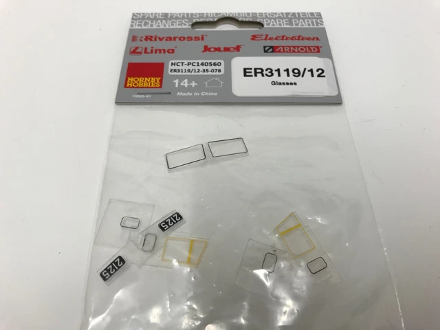 ER3119/12 HORNBY ELECTROTREN Glazing for Diesel Locomotive 321.025 IS14 ...