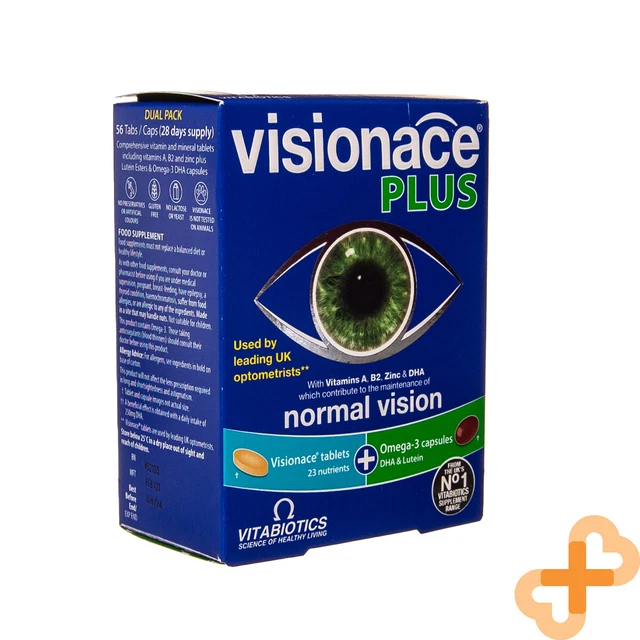 VITABIOTICS VISIONACE PLUS 28 Capsules & 28 Tablets Vision Health ...