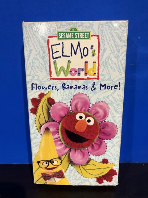 ELMO’S WORLD FLOWERS Bananas & More VHS Used Sesame Street Kids $12.00 ...