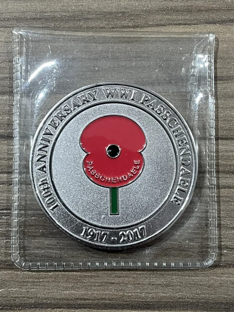 100TH ANNIVERSARY WW1 Passchendaele Commemorative Remembrance Coin ...