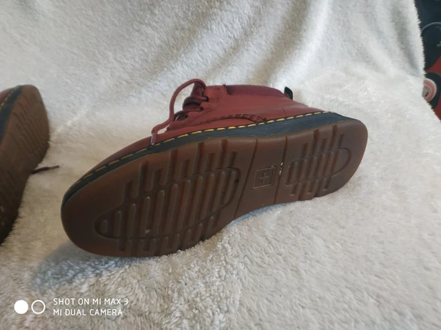 DR MARTENS DMS Telkes Cherry Red Lace Up Boots Size 5 £39.99 - PicClick UK