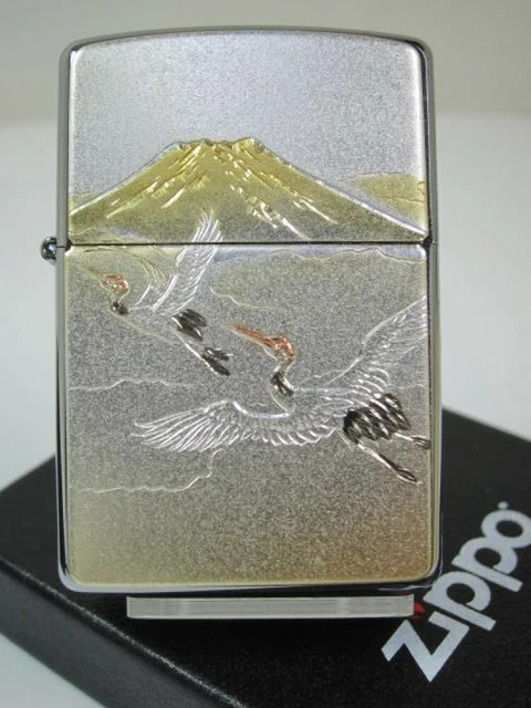 BRIQUET À HUILE Zippo grue Ukiyoe Mt. Fuji Electroforming Limited EUR 86,92 - PicClick FR