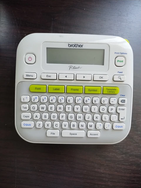 BROTHER P-TOUCH PT-D210 Handheld Label Maker No Power Cord - Tested And ...