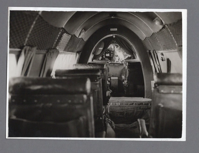 VICKERS WARWICK CABIN Interior Vintage Original 1944 Ww2 Press Photo ...
