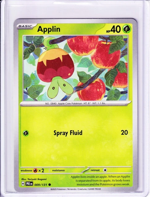 POKEMON TCG:APPLIN COMMON SV: Prismatic Evolutions 009/131 NM £2.75 ...