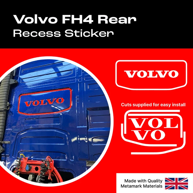 VOLVO FH4 REAR Cab Recess Sticker £26.00 - PicClick UK