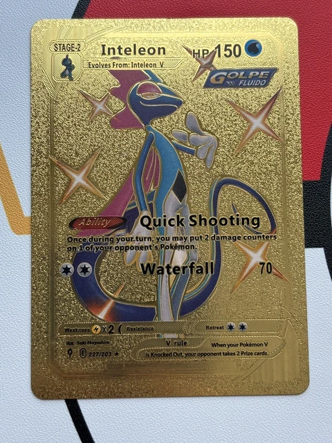 CARTA POKÉMON LAMINA d'Oro Vmax Trading Card Inteleon A18 EUR 4,50 ...