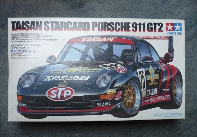 VINTAGE TAMIYA, TAISAN Starcard Porsche 911 GT2, Model Kit, 1/24 Scale ...