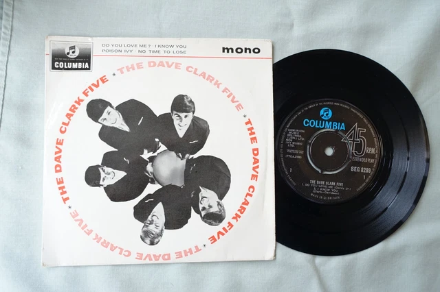 THE DAVE CLARK Five 7"Ep Same Columbia Seg 8289 1963 Do You Love Me? Uk ...