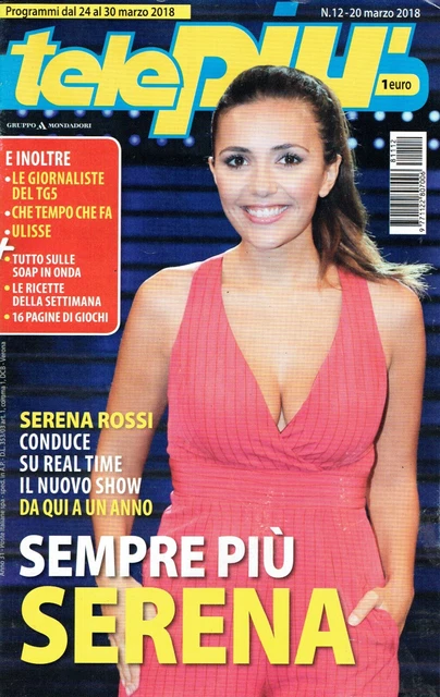 TELE PIU 2018/12=SERENA Rossi=Mariasole Pollio=Andrea Saccone=Davide ...