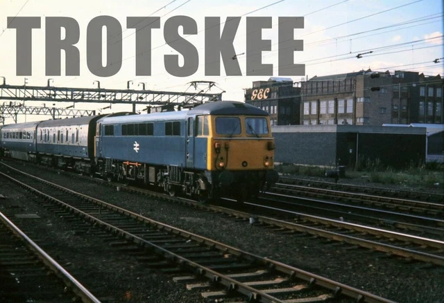 35MM SLIDE BR British Railways Electric Loco Class 87 87003 Rugby 1977 ...