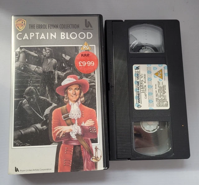 CAPTAIN BLOOD (1935) - Errol Flynn - VHS Tape - PAL - Good Condition ...