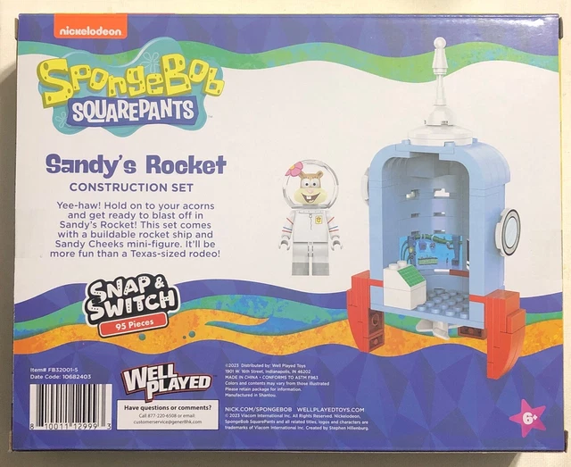 NEW NICKELODEON SPONGEBOB SquarePants Sandy’s Rocket Building Set *MIB ...