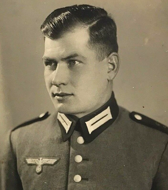 WW2 MILITARY PHOTO Postcard Handsome German Soldier Regensburg Germany ...