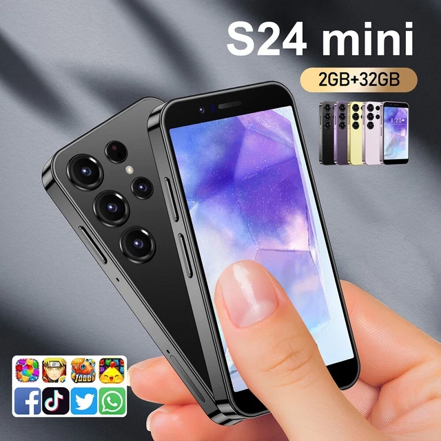 MINI SMARTPHONE 2,0 pouces S24 Mini débloqué Android double SIM téléphone 32 Go EUR 64,31 ...