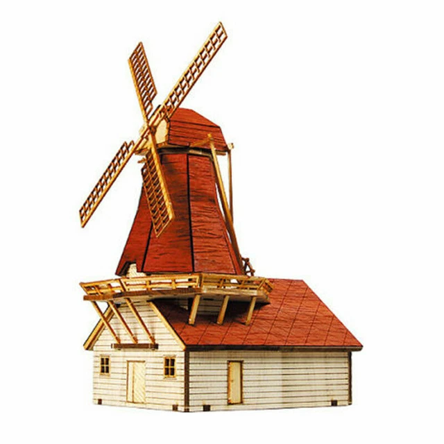 YOUNGMODELER NETHERLANDS DUTCH Windmill Desktop Wooden Model Kit EUR 47 ...