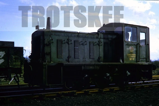 35MM SLIDE BR British Rail Diesel Loco Class 04 D91 Cambridge 1967 ...