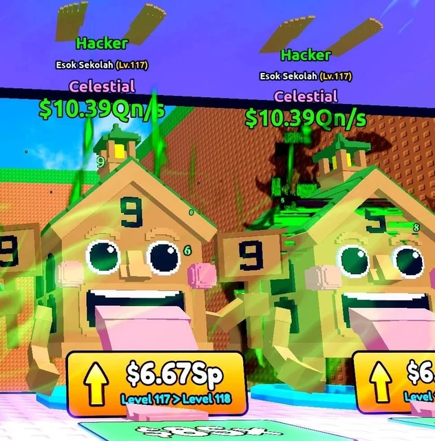 ESCAPE TSUNAMI FOR Brainrots! 🌻 Esok Sekolah (Hacker 10.39Qn/s lvl117 ...