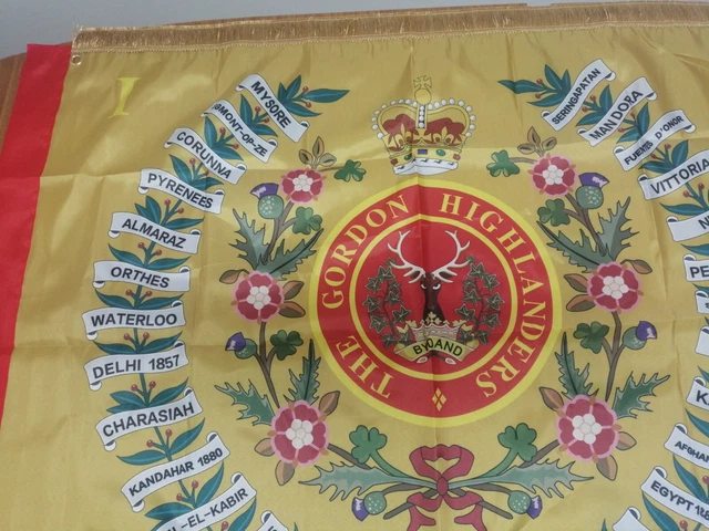 THE GORDON HIGHLANDERS Regimental colours flag. £33.00 - PicClick UK