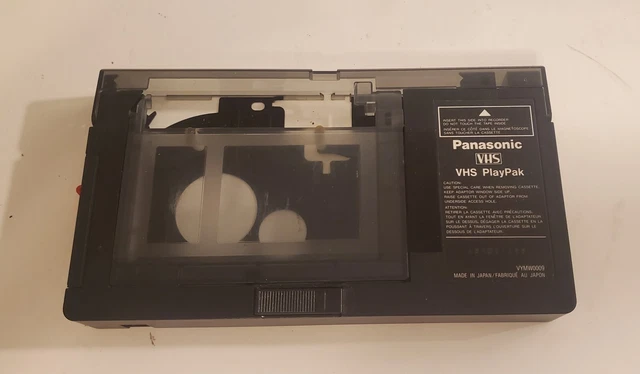 PANASONIC VHS PLAYPAK VHS-C to VHS Motorized Converter Adapter VYMW0009 ...