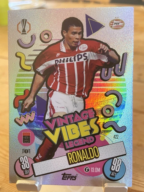MATCH ATTAX 24/25 2024 2025 R9 Ronaldo Nazario PSV Vintage Vibes Foil ...