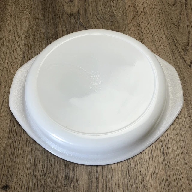 VINTAGE AUSTRALIAN PYREX Agee 0-PR-9 0 Milk Glass Round Casserole Lid ...