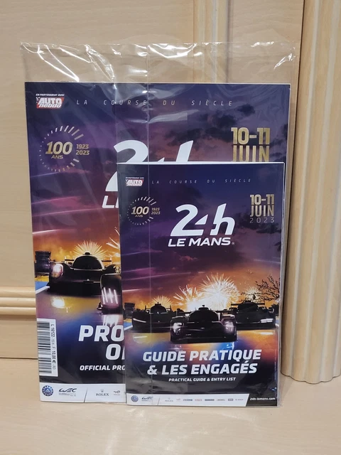 2023 24 Heures Du Mans 100 Ans Hours Program Programme Poster 24h00