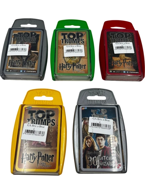 HARRY POTTER TOP Trumps Card Game Collection Set of 5 T2400 D35 £12.99 ...
