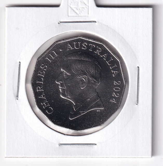 AUSTRALIAN: 2024 50 Cent King Charles Iii Effigy Unc Coin From Premium Ram Roll, $10.00 ...